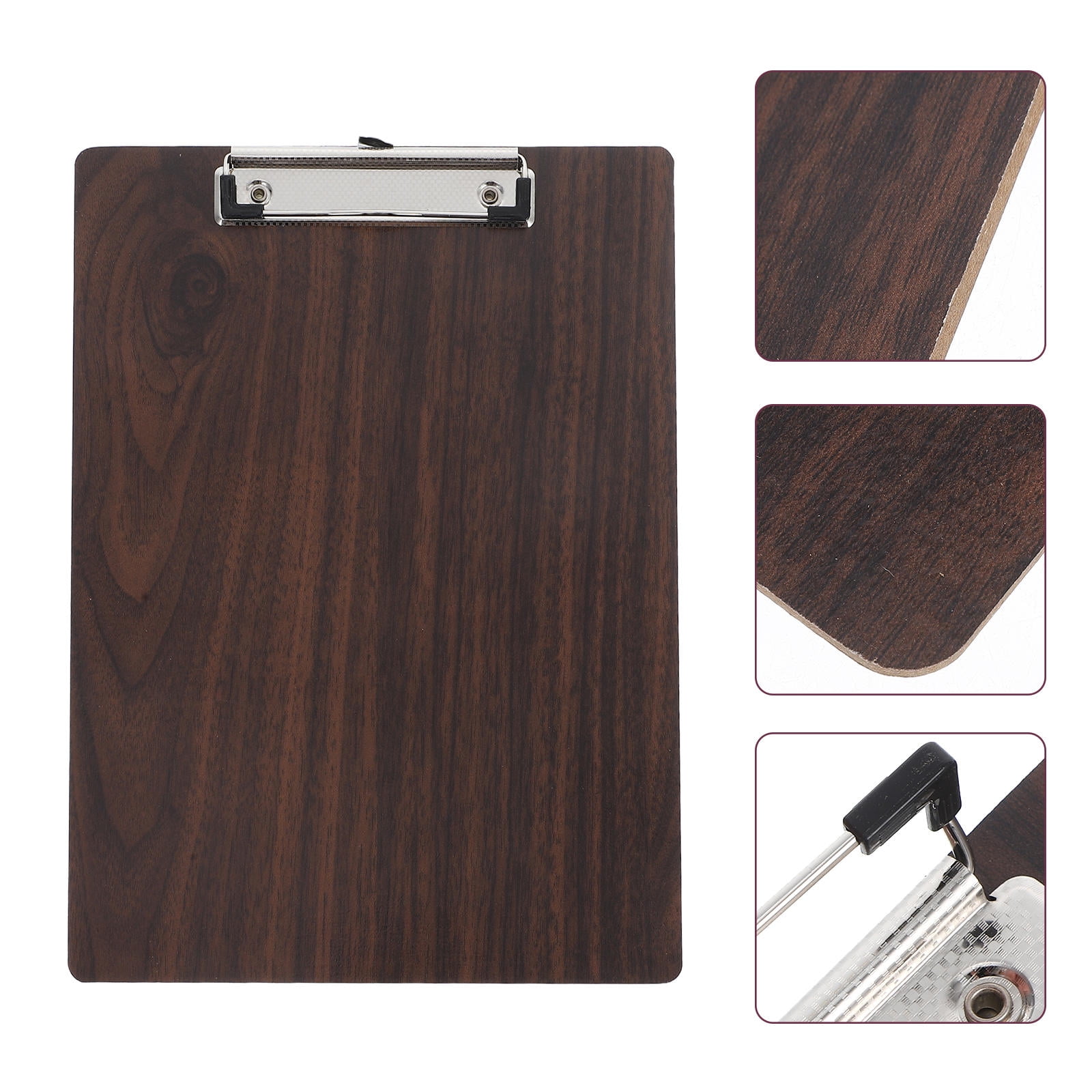 OUNONA Wood Drawing Board with Metal Clip for Office Use Portable ...