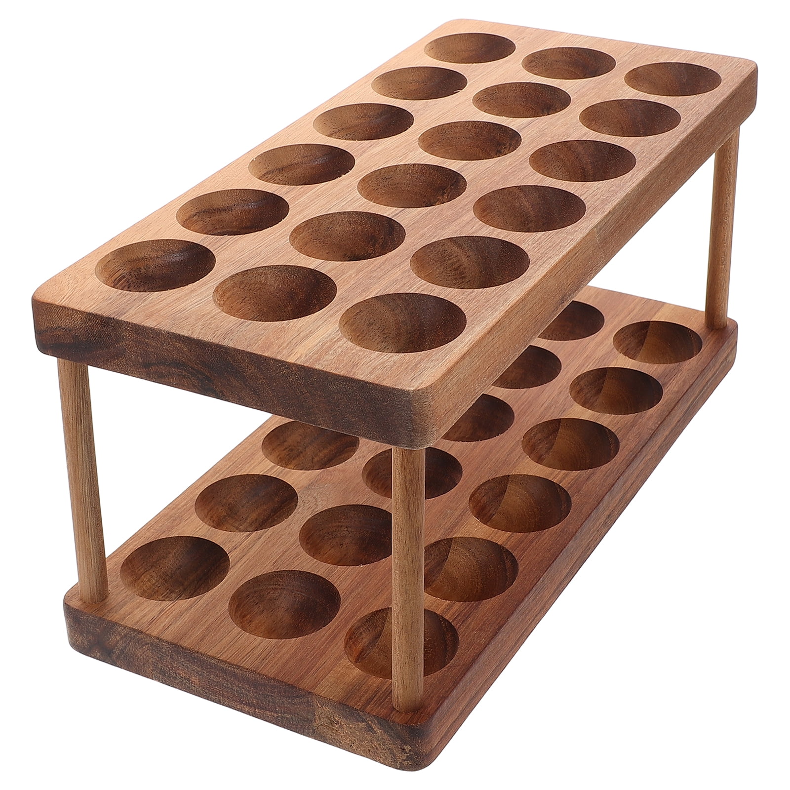 OUNONA Wood Egg Tray Kitchen Countertop Easter Egg Holder Easter Eggs ...