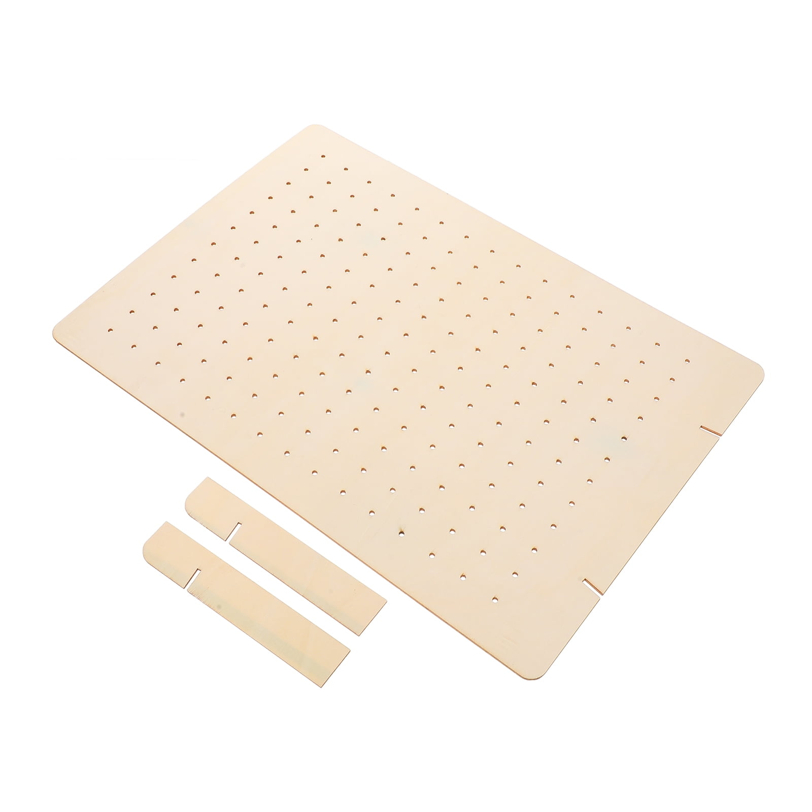 OUNONA Wood Pegboard Display Stand Wooden Peg Board Organizer Necklace ...