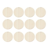 40Pcs 3-4CM Unfinished Natural Round Wood Slices Circles with Tree Bark ...