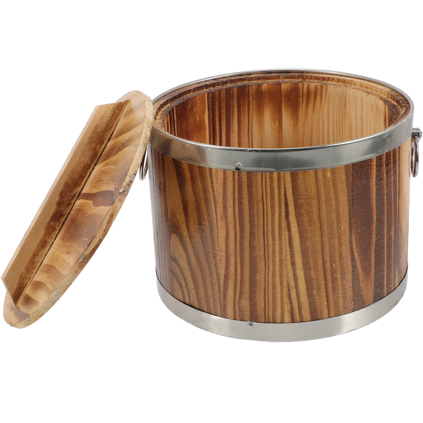 NUOLUX Cooked Rice Bucket Light Brown for Food Storage in Restaurants ...