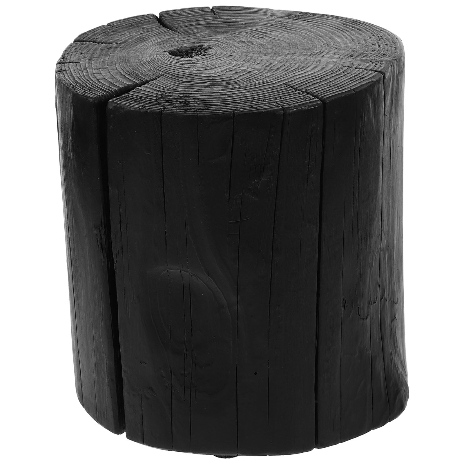 OUNONA Wooden Display Pedestal Tree Stump Stool Natural Wood Stool For ...