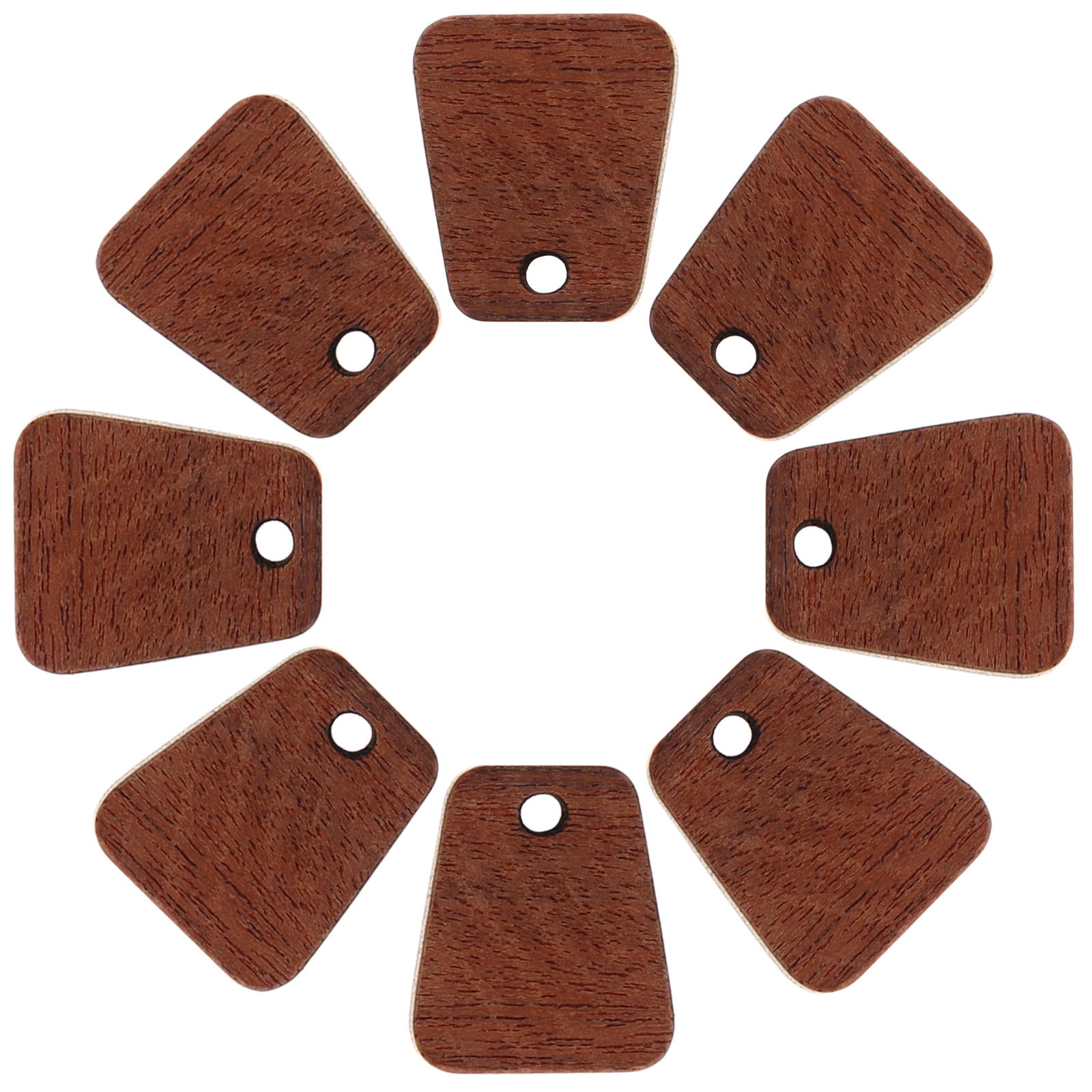 OUNONA Wooden Earring Blanks for Crafting Brown Wood Posts with Flat ...