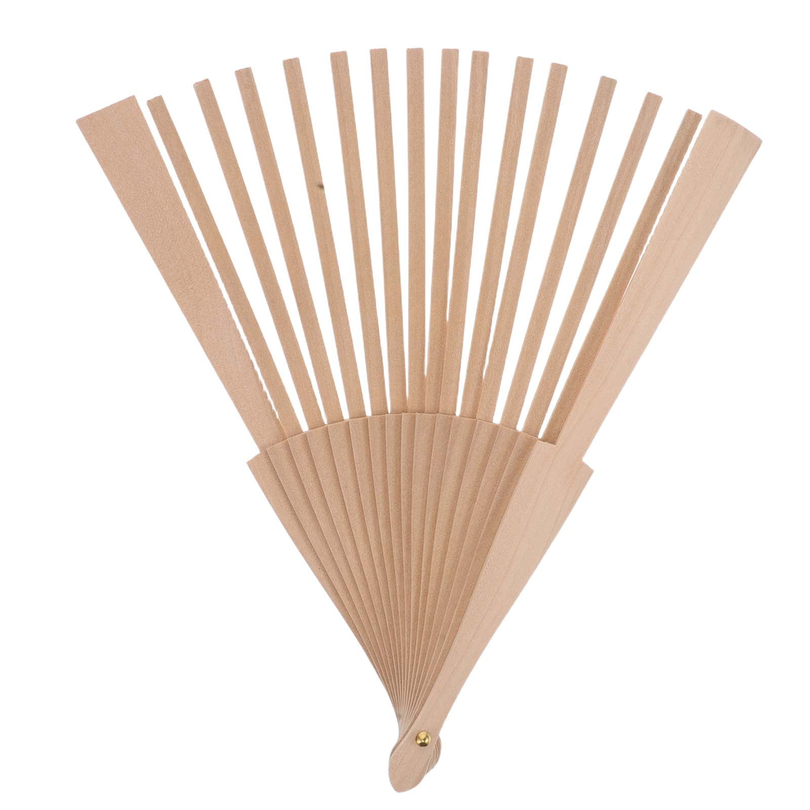 OUNONA Wooden Fan Frame for Handheld Fans Unfinished Fan Frame for ...