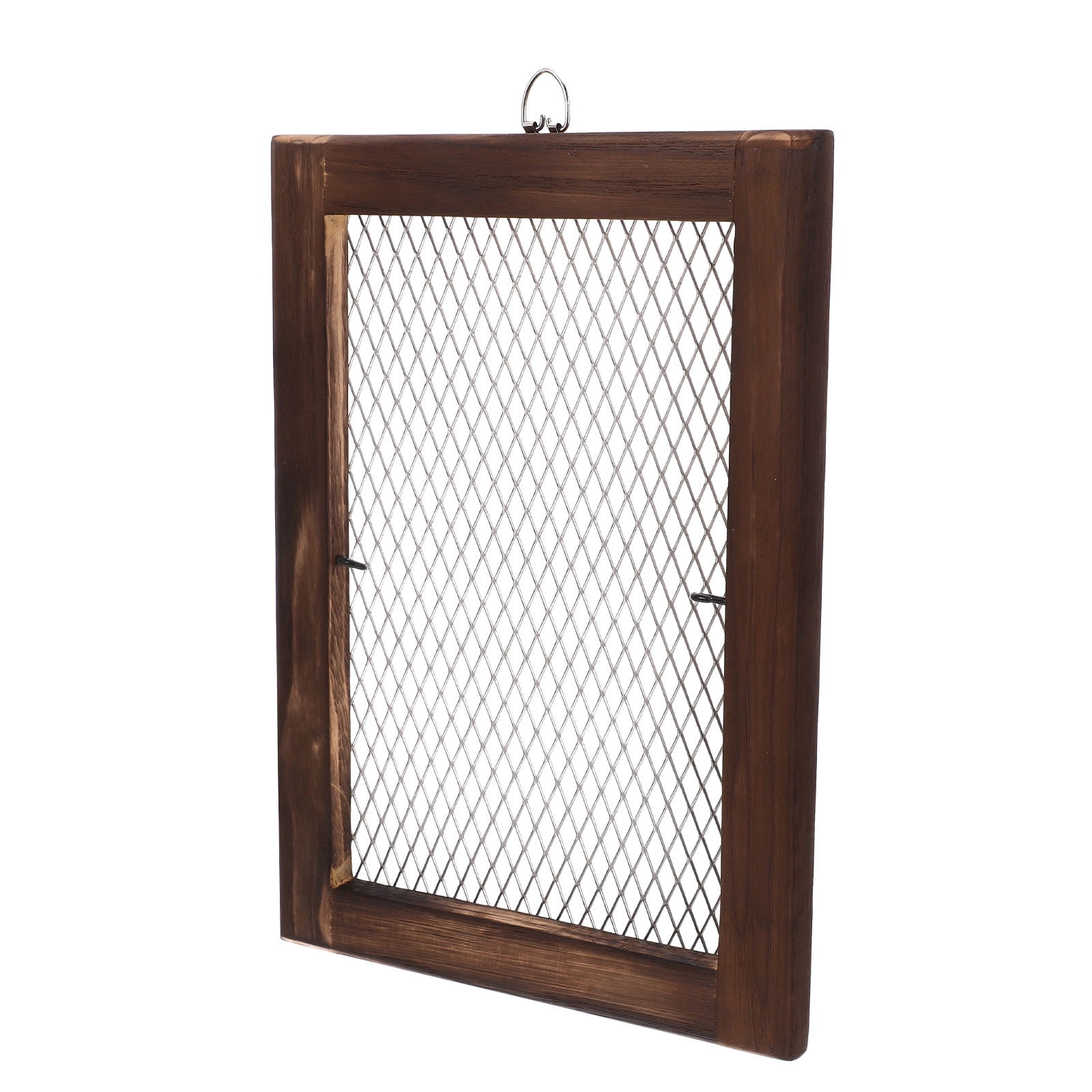 OUNONA Wooden Frame Air Plant Holder Wall Mounted Planter for Indoor ...