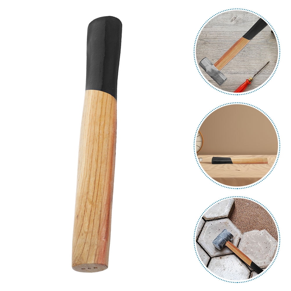 OUNONA Wooden Hammer Handle Replacement Ergonomic Grip Wooden Handle ...