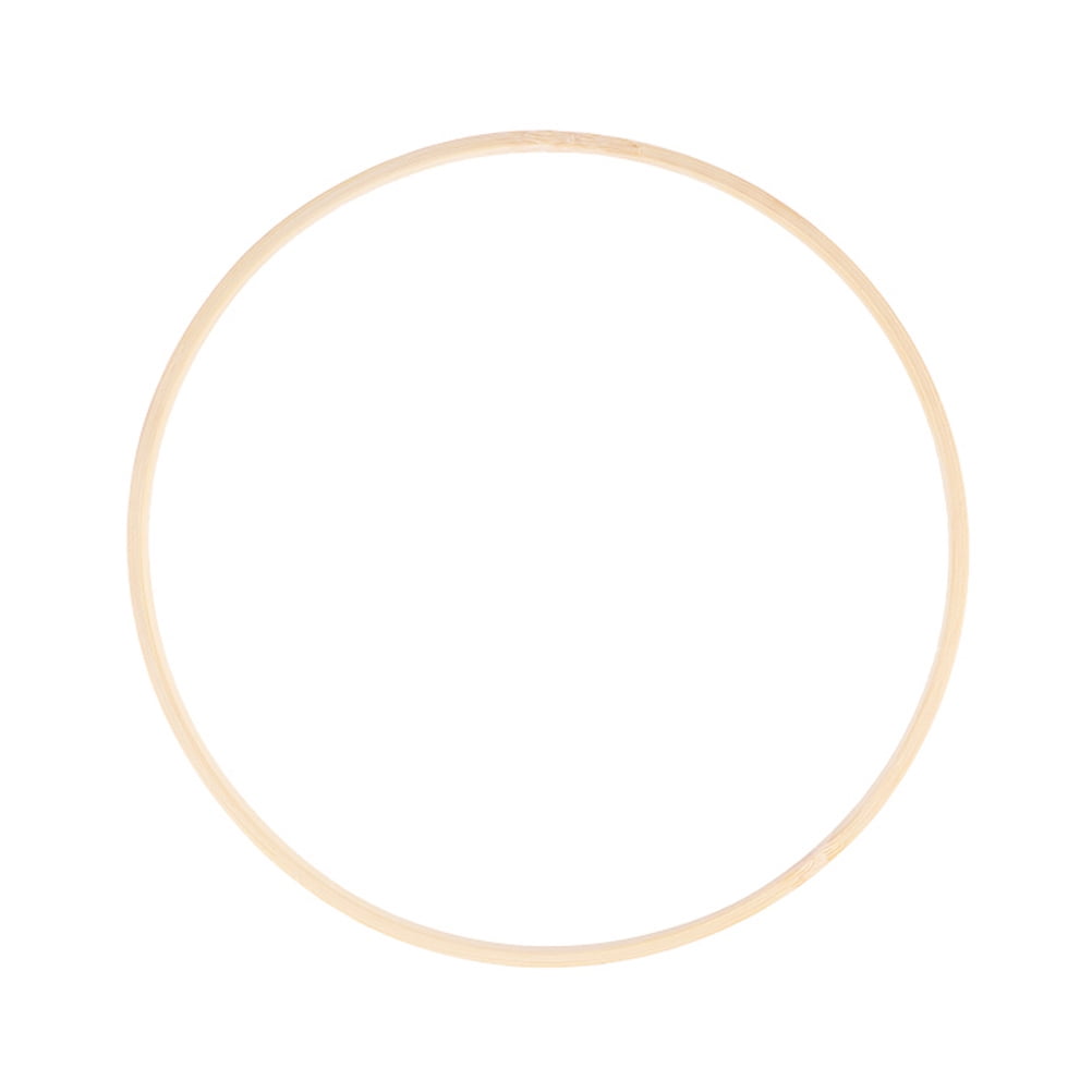 OUNONA Wooden Hoop Ring Craft Wreath Dream Catcher Rings Hoops Wood ...