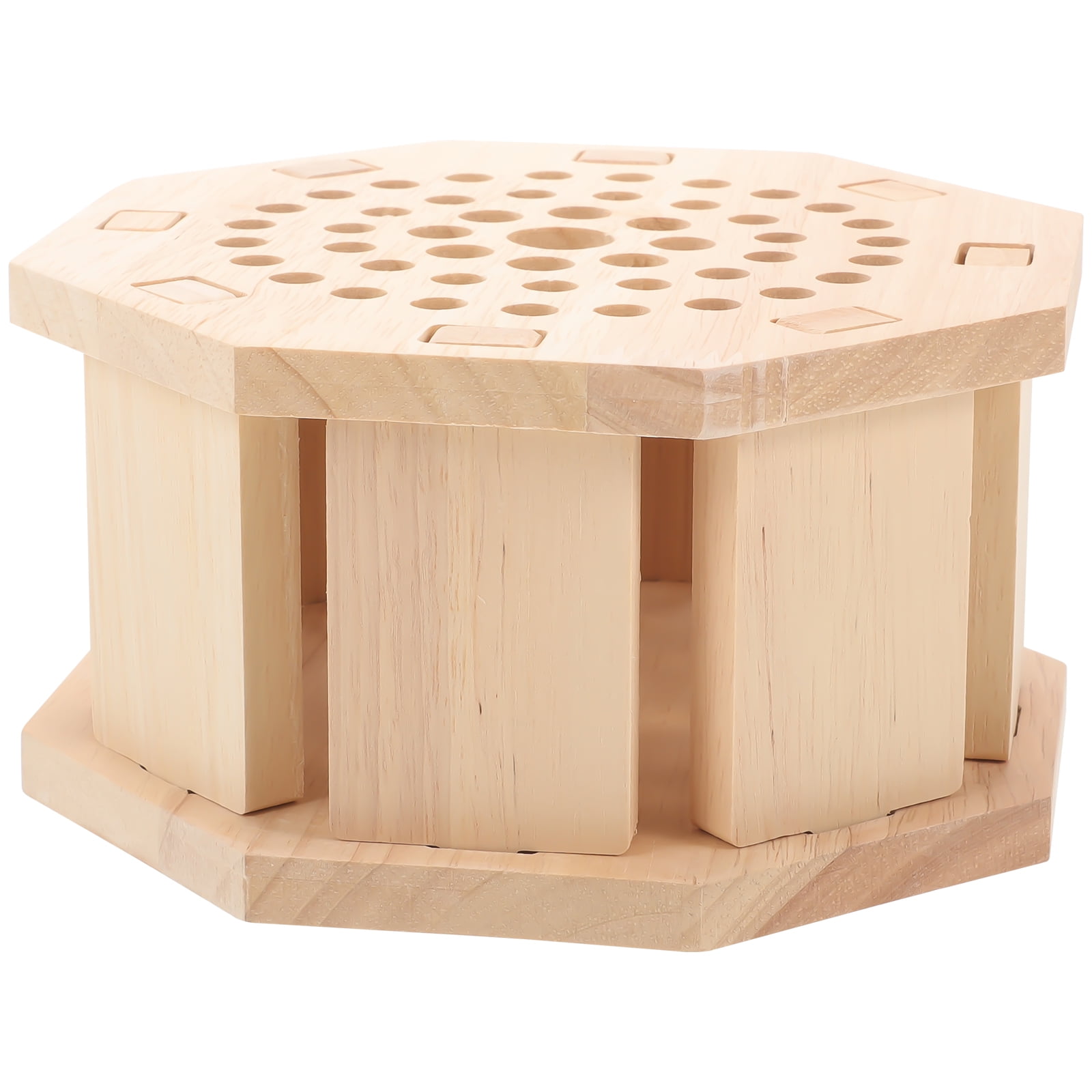 OUNONA Wooden Leather Tool Holder Leather Punch Craft Tool Rack Leather ...