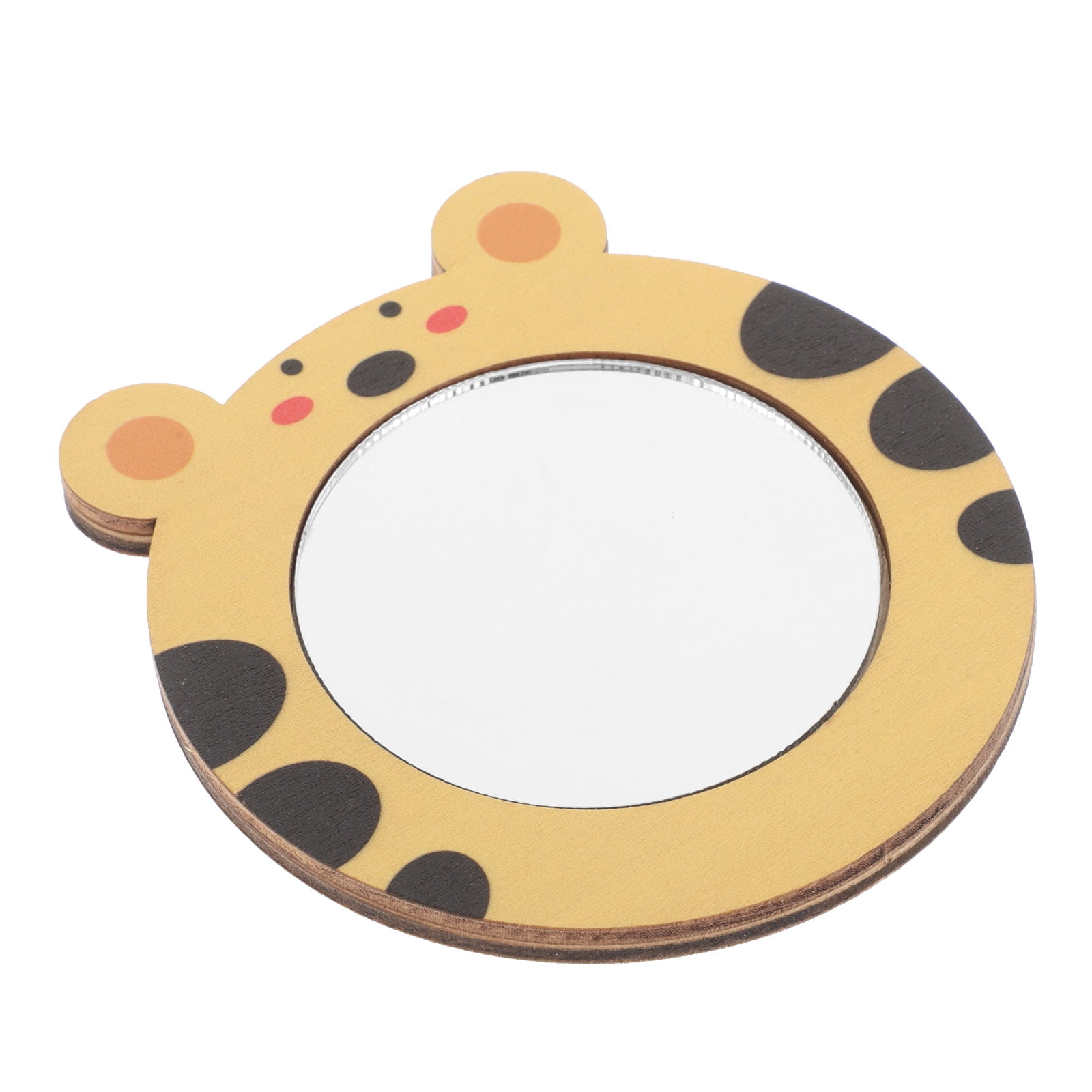 OUNONA Wooden Mirror Craft For Kids Decorate You Own Tiger Mirrors For Girls Diy Paint Wooden ...