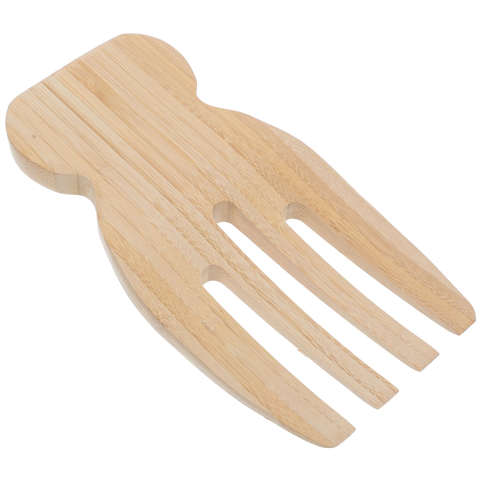 OUNONA Wooden Salad Hands Salad Serving Tools Wood Salad Utensils Salad ...