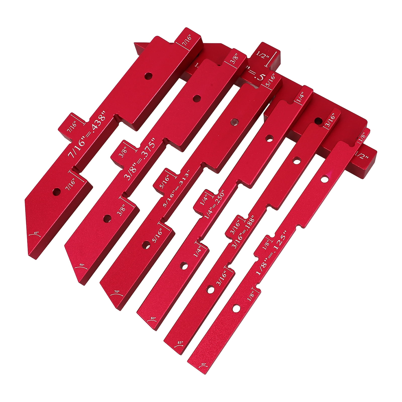 OUNONA Woodworking Setup Blocks -7pcs Adjustable Height Gauge and ...
