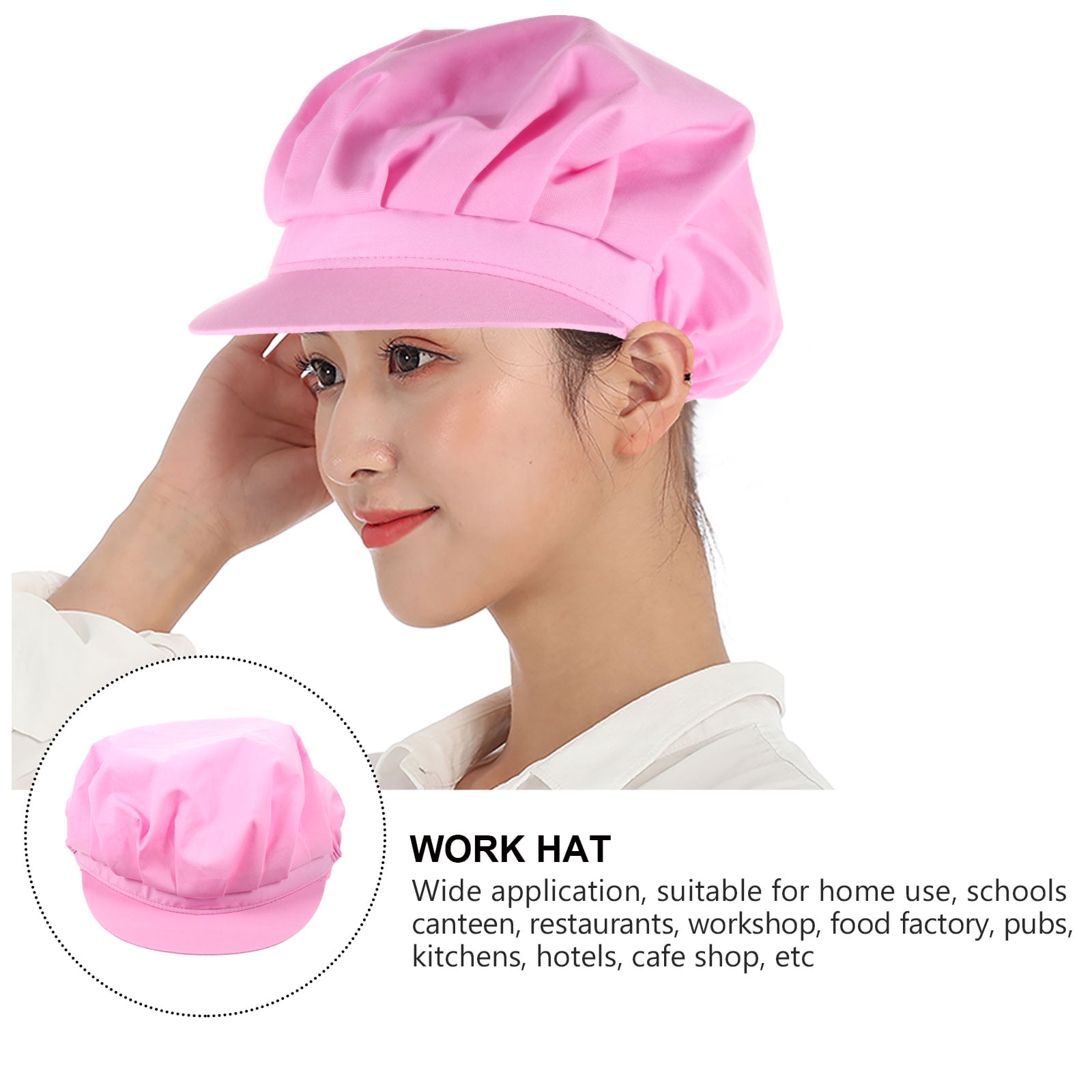 OUNONA Work Dust Cap Chef Hat Mesh Cook Color Men and Women - Walmart.com