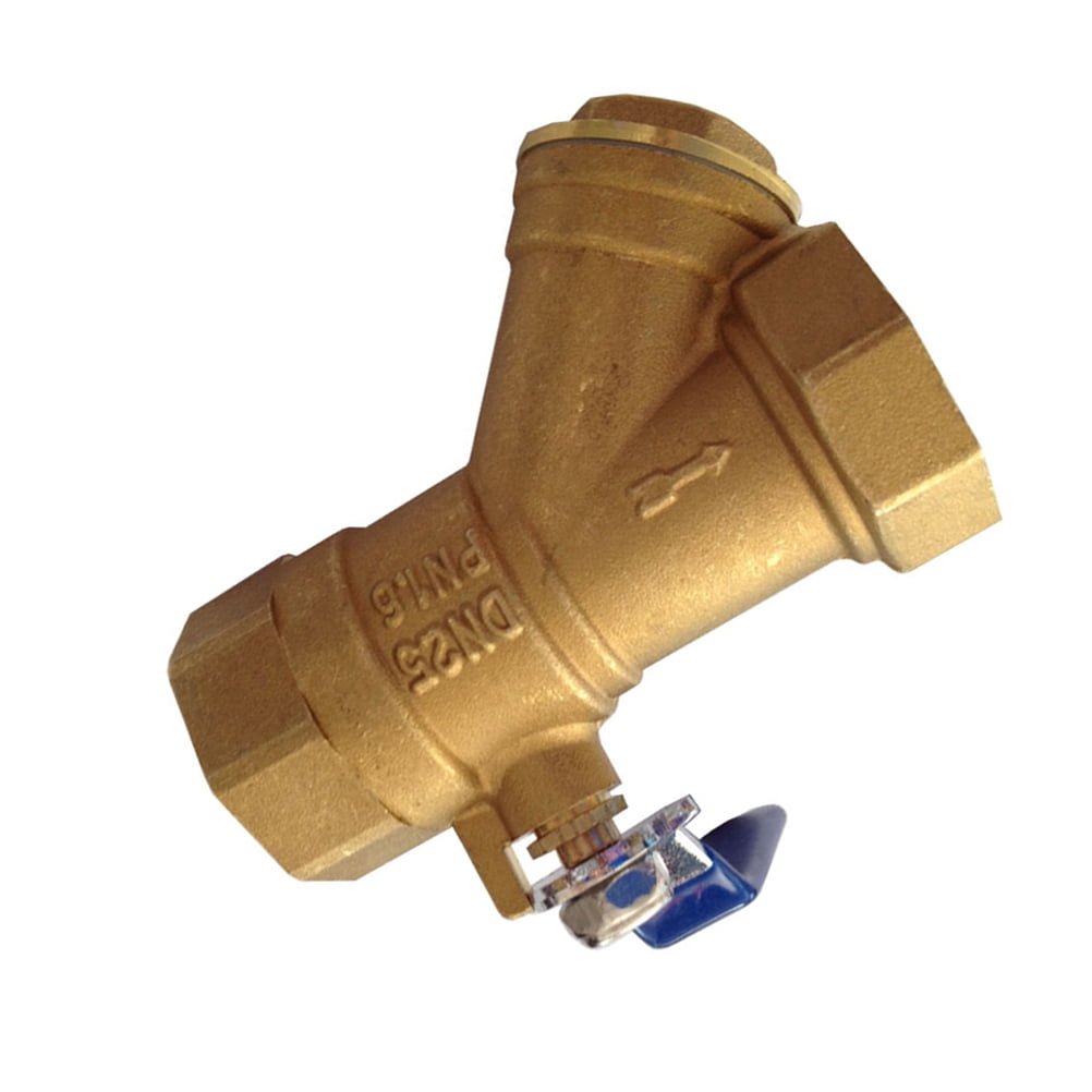 OUNONA Y Type Brass Strainer Filter Ball Connector 1 Inch DN25 Female ...