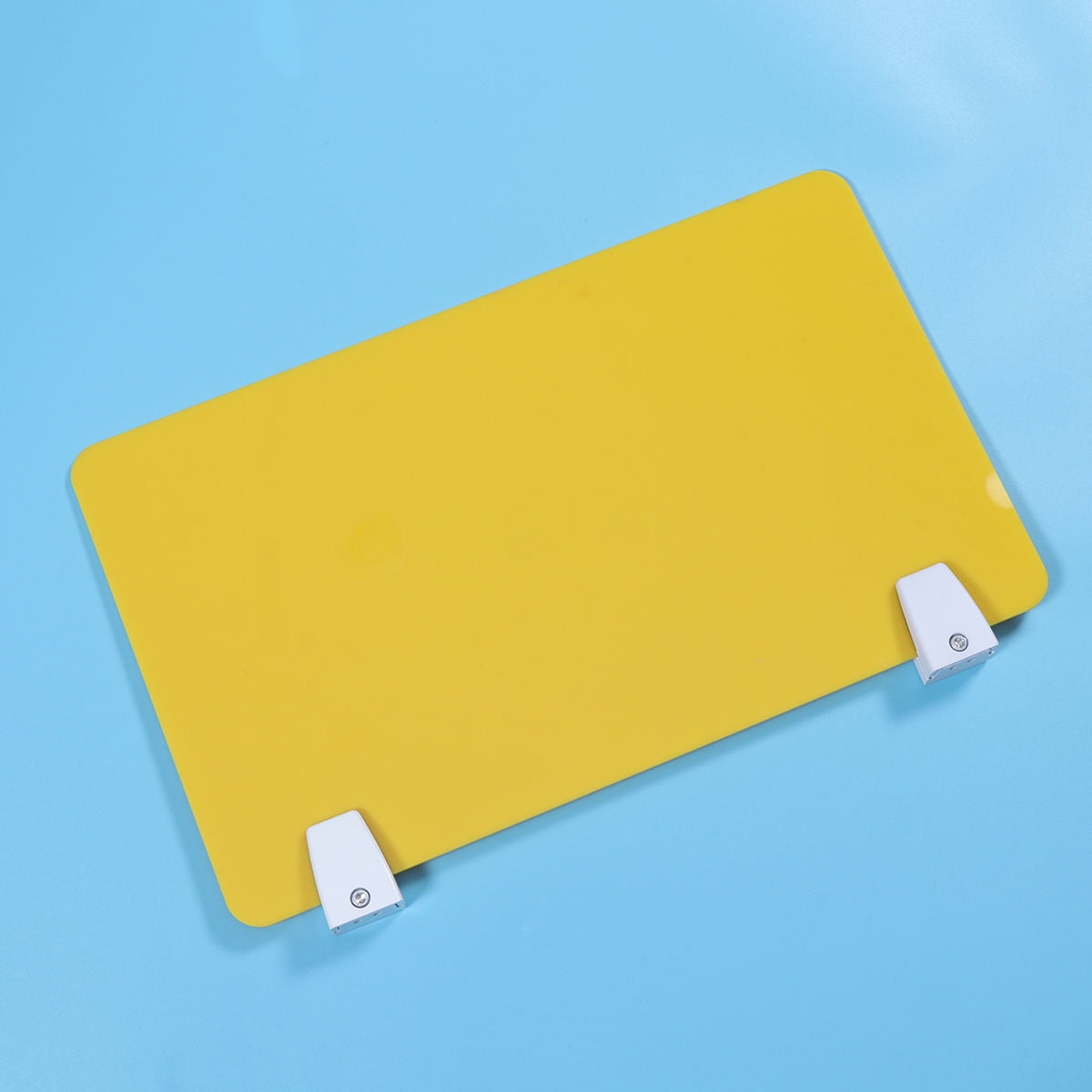 OUNONA Yellow Acrylic Desktop Partition Board Office Desk Divider for ...