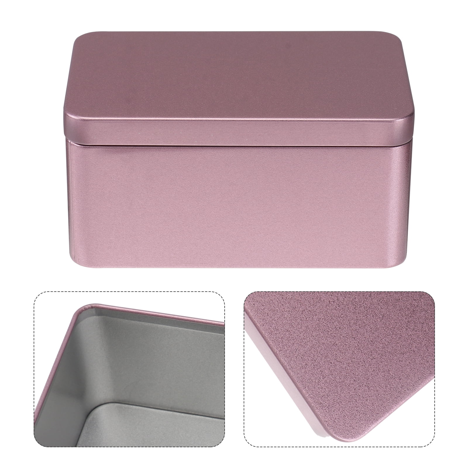 OUNONA tinplate small boxes tea tea storage containers rectangular tins ...