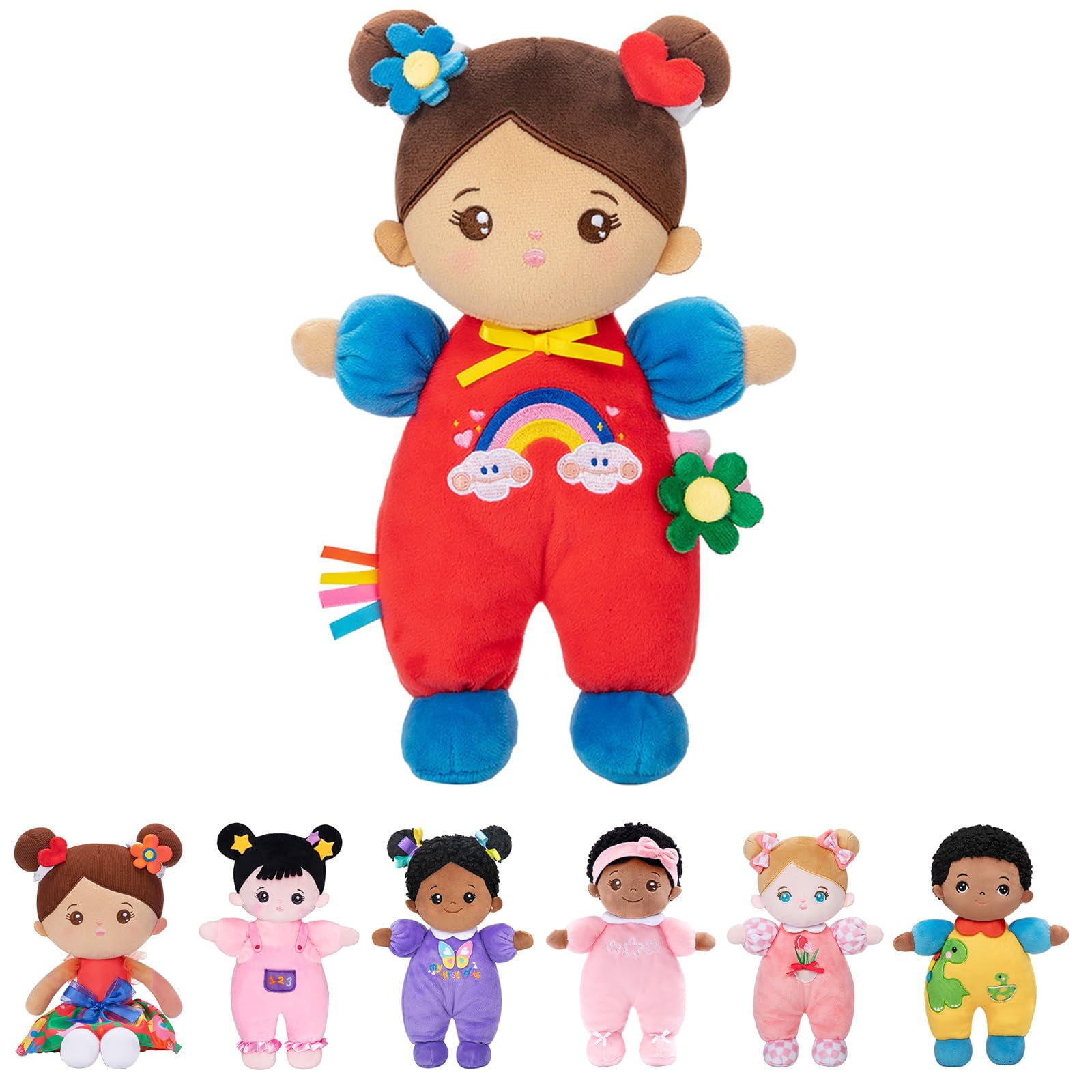 OUOZZZ Soft Baby Doll for Girls - First Hispanic Baby Doll Plush Rag ...