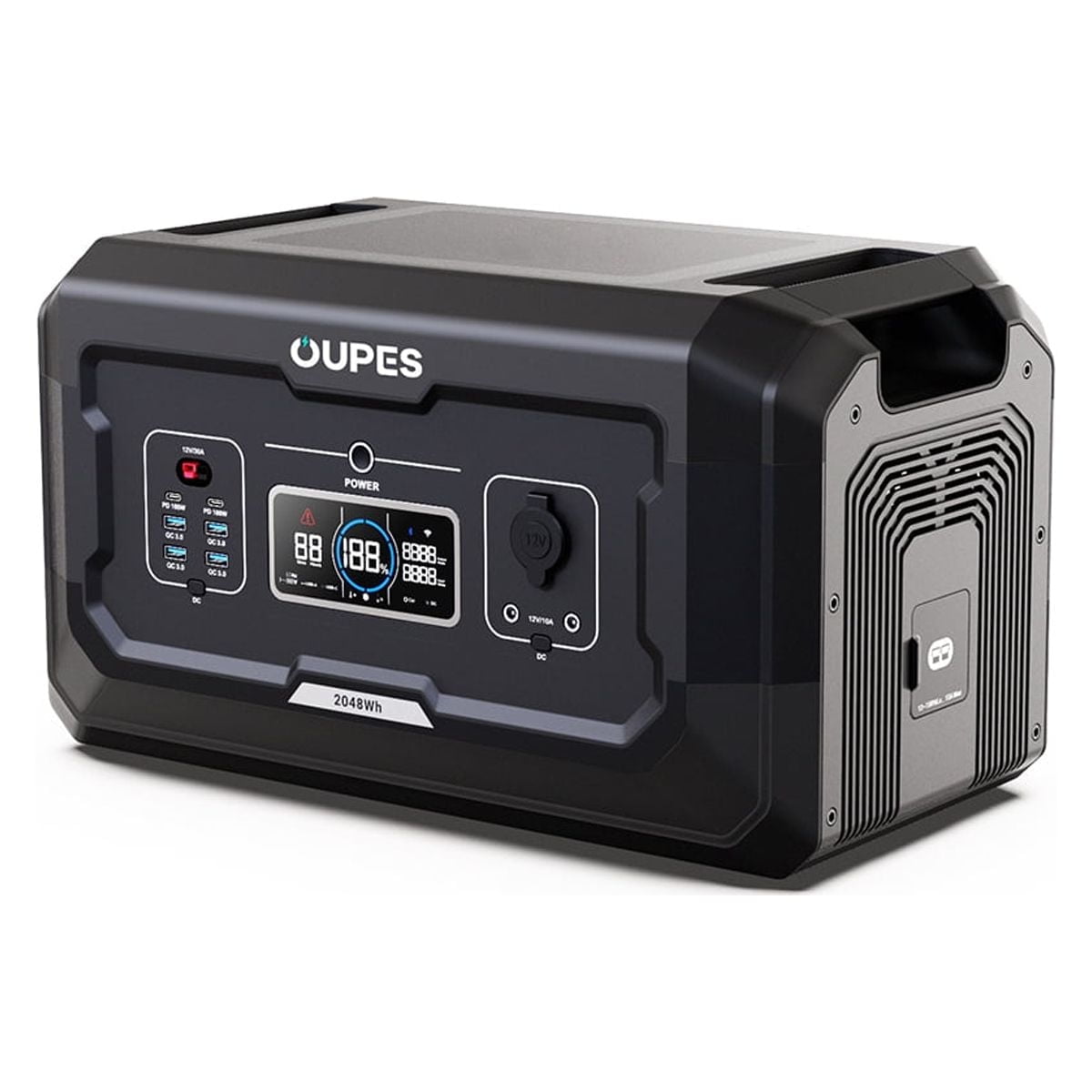OUPES B2 Smart LiFePO4 2048Wh Expansion Battery with Solar Input for ...