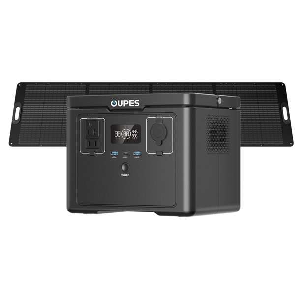 OUPES Exodus 600 Plus 600W/512Wh Portable Power Station + 240W Solar ...