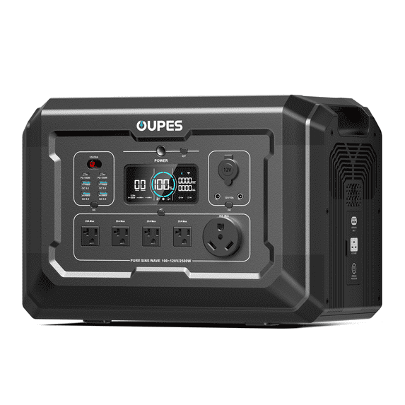 OUPES Mega 2 Portable Power Station 2400W 2048Wh LeFiPO4 Solar ...