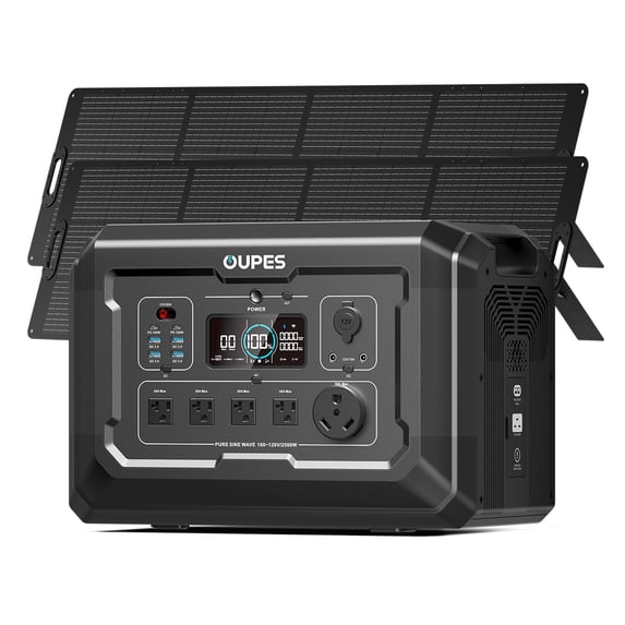 OUPES Mega 2 Portable Power Station 2400W 2048Wh for Indoor Everyday ...