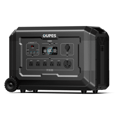 OUPES Mega 2 Portable Power Station 2400W 2048Wh + B2 Battery 4096Wh for Home Backup & Outdoor ...