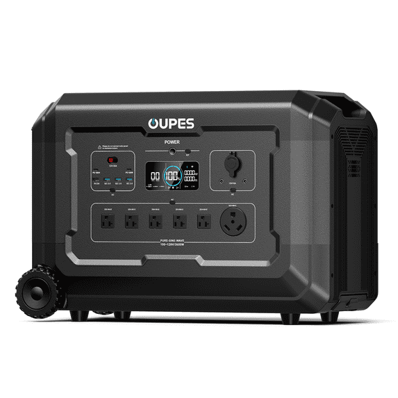 OUPES Mega 3 Portable Power Station 3600W 3072Wh LiFePO4 for Indoor ...