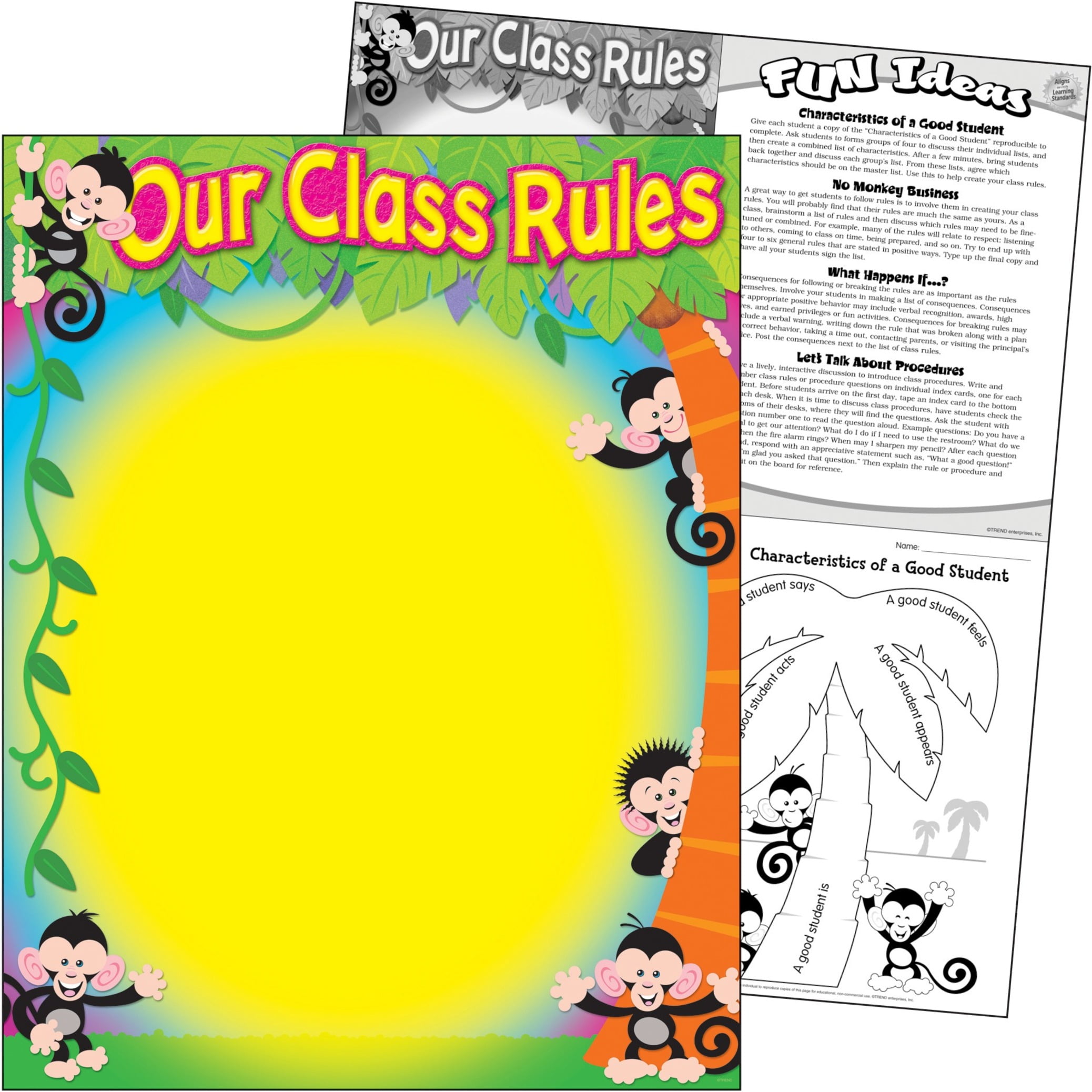 OUR CLASS RULES LEARNING CHART - Walmart.com