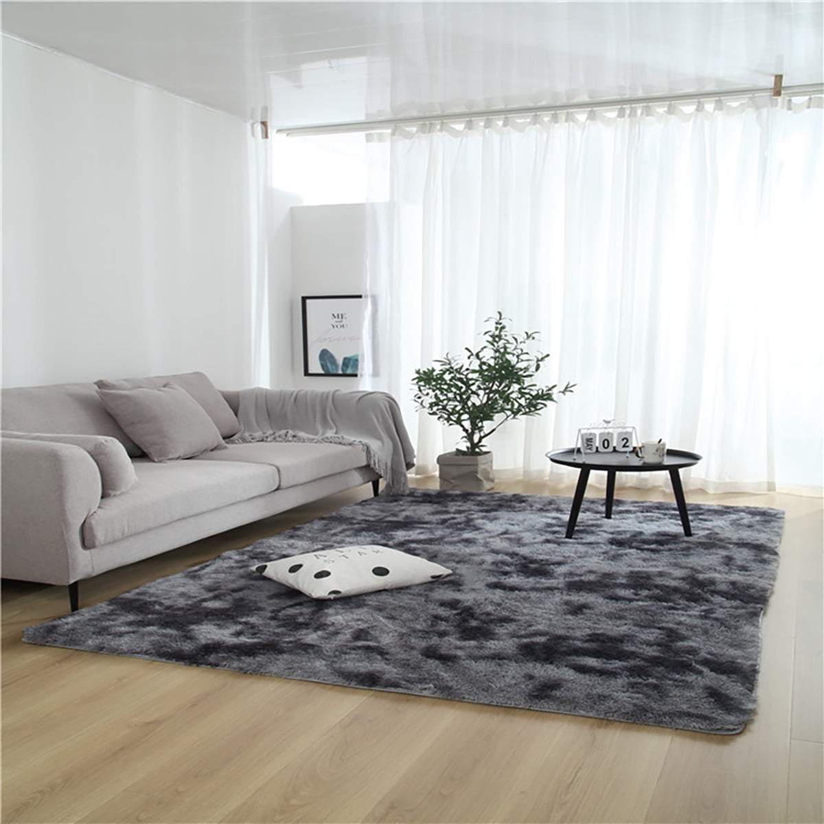 OUSGAR Fluffy Area Rug Living Room Rugs Washable Shag Rug Anti-skid ...
