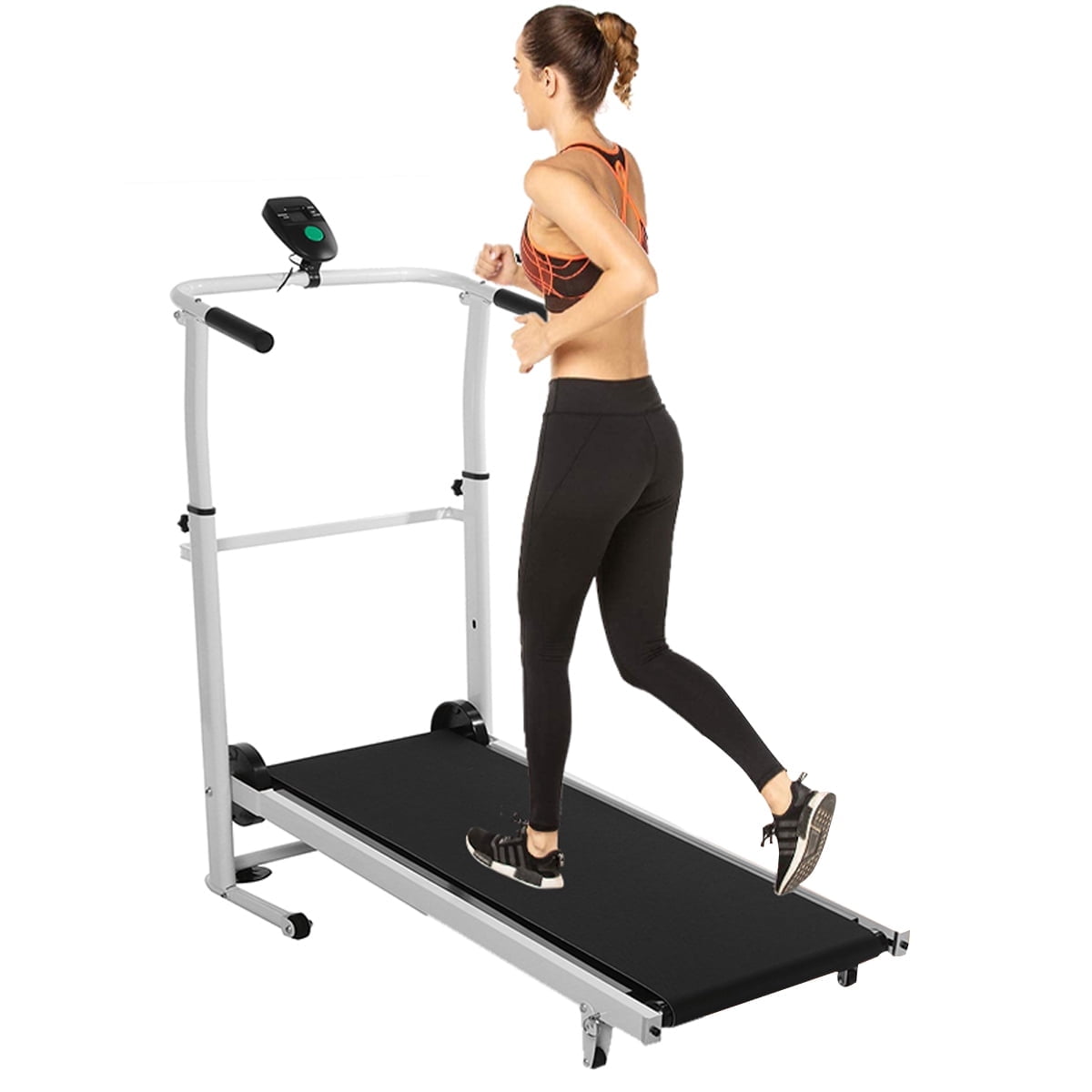 FVSA Foldable Manual Treadmill with Incline Walking Jogging Running ...