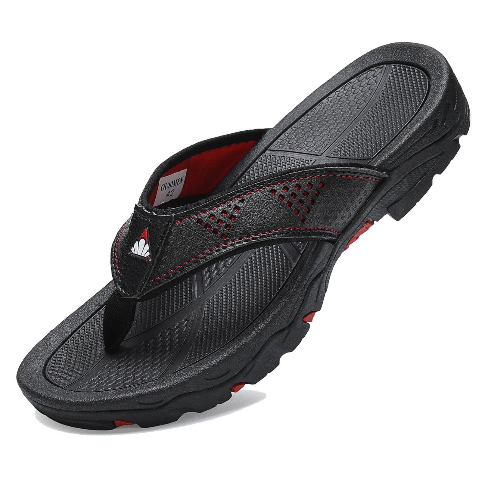 OUSIMEN Men's Sport Flip Flops Comfort Casual Thong Sandals Outdoors ...