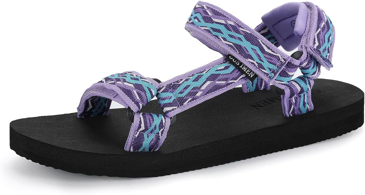 OUSIMEN Women's Sandals Casual Summer Quick-Drying Sandals with Arch ...