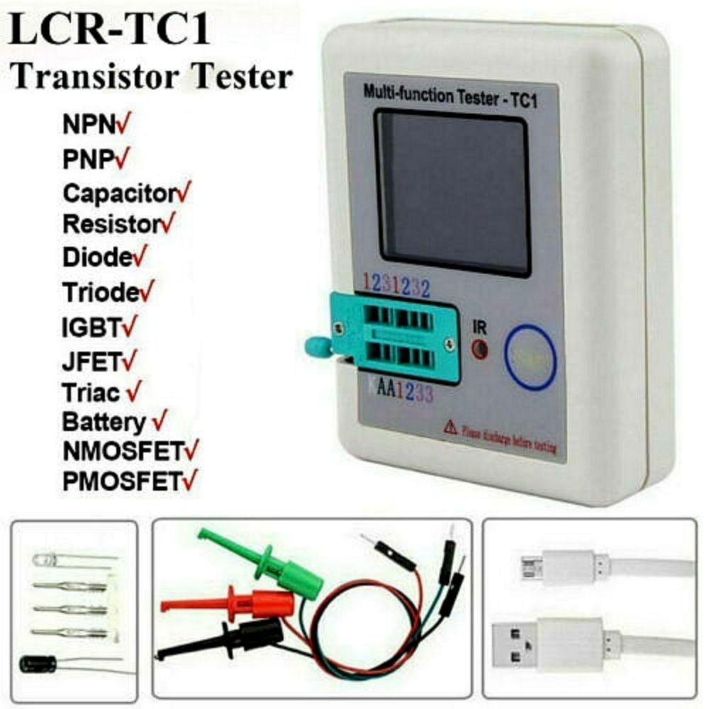 OUSITAI LCR-TC1 Transistor Tester ESR Capacitance Meter Electronic ...