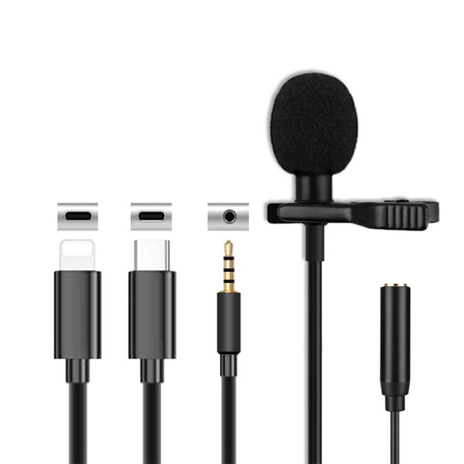 OUSITAI Lavalier Lapel Microphone,Professional Omnidirectional Mini ...