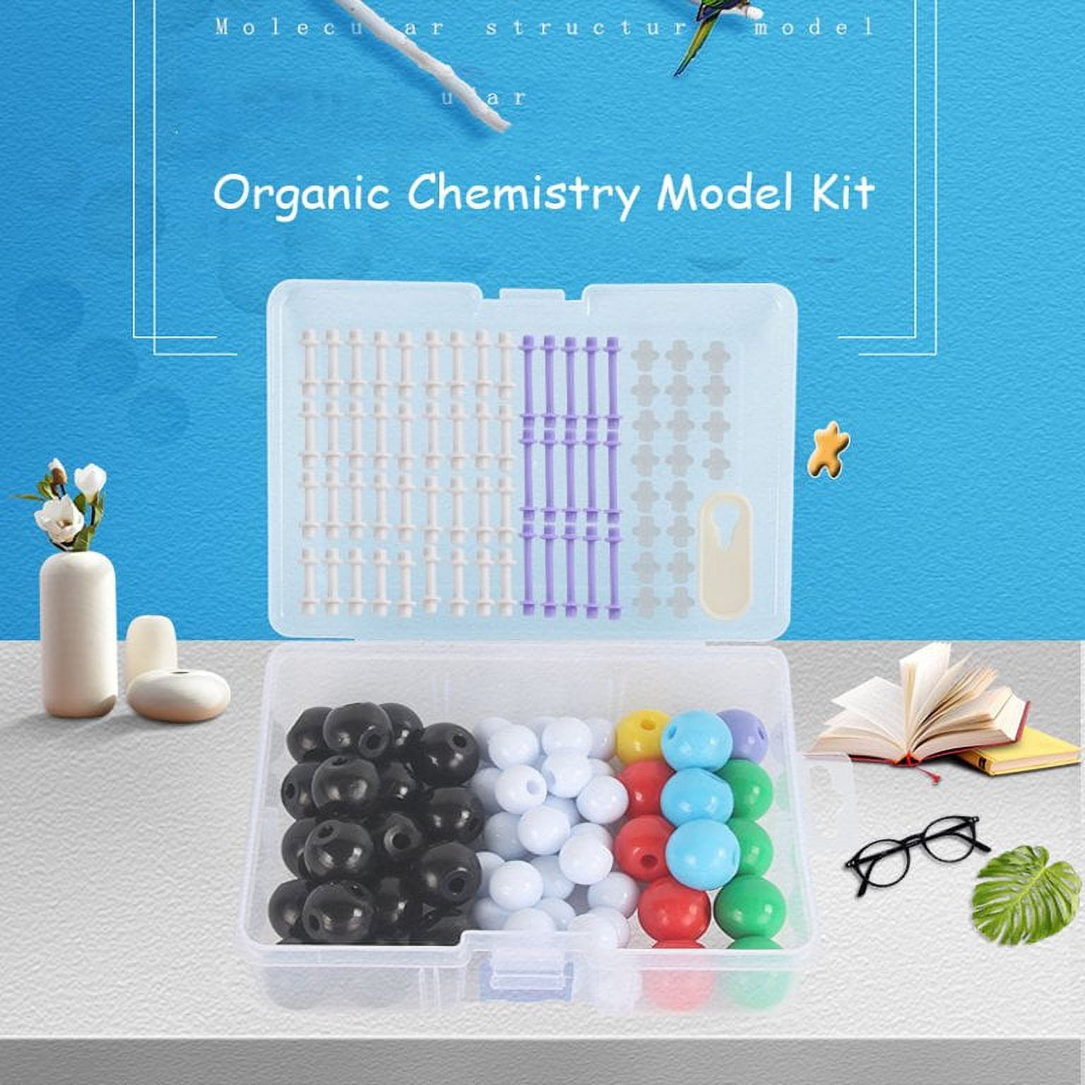OUSITAI Organic Chemistry Model Kit (136 Pieces), Food-Grade Plastic ...
