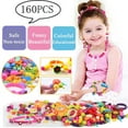 OUSITAID 160 Pieces Snap Pop Beads Toys, Kids Jewelry Making Kit Pop ...
