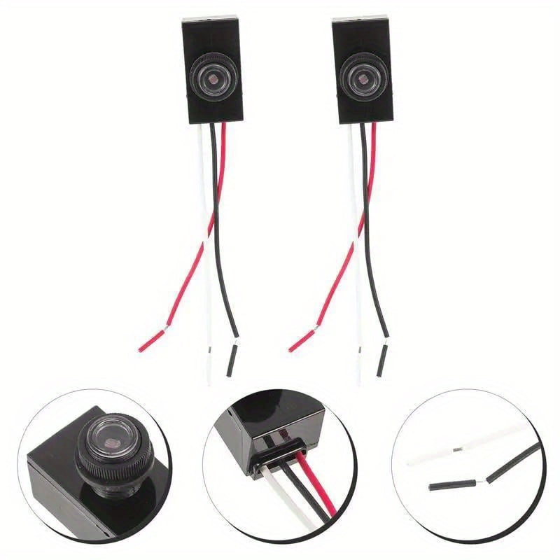 OUSITAID 2pcs 120V Outdoor Hard-Wired Post Eye Light Control with ...