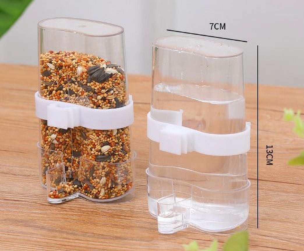 OUSITAID 2pcs Bird Cage Food Feeder Parrot Food Container Hanging Food ...