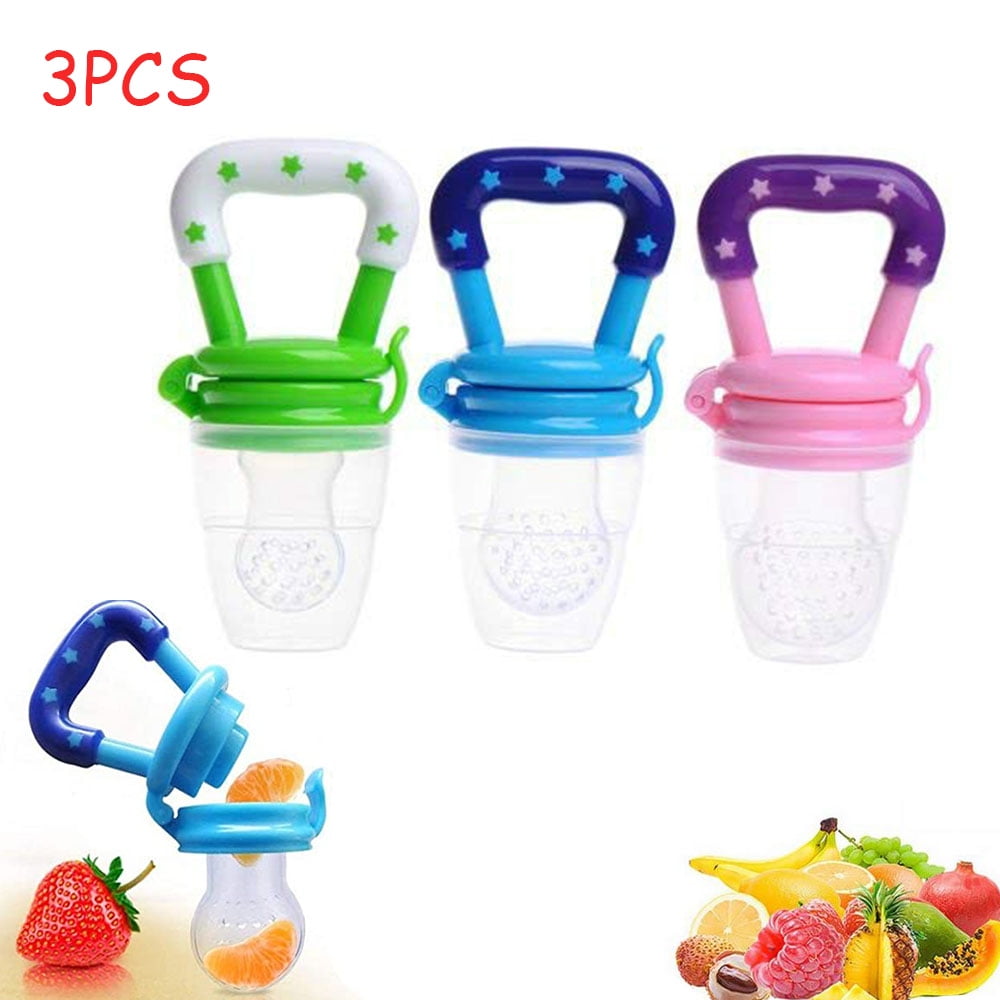OUSITAID 3Pcs Baby Fruit Feeder Pacifier 3Pack-Fresh Food Feeder ...