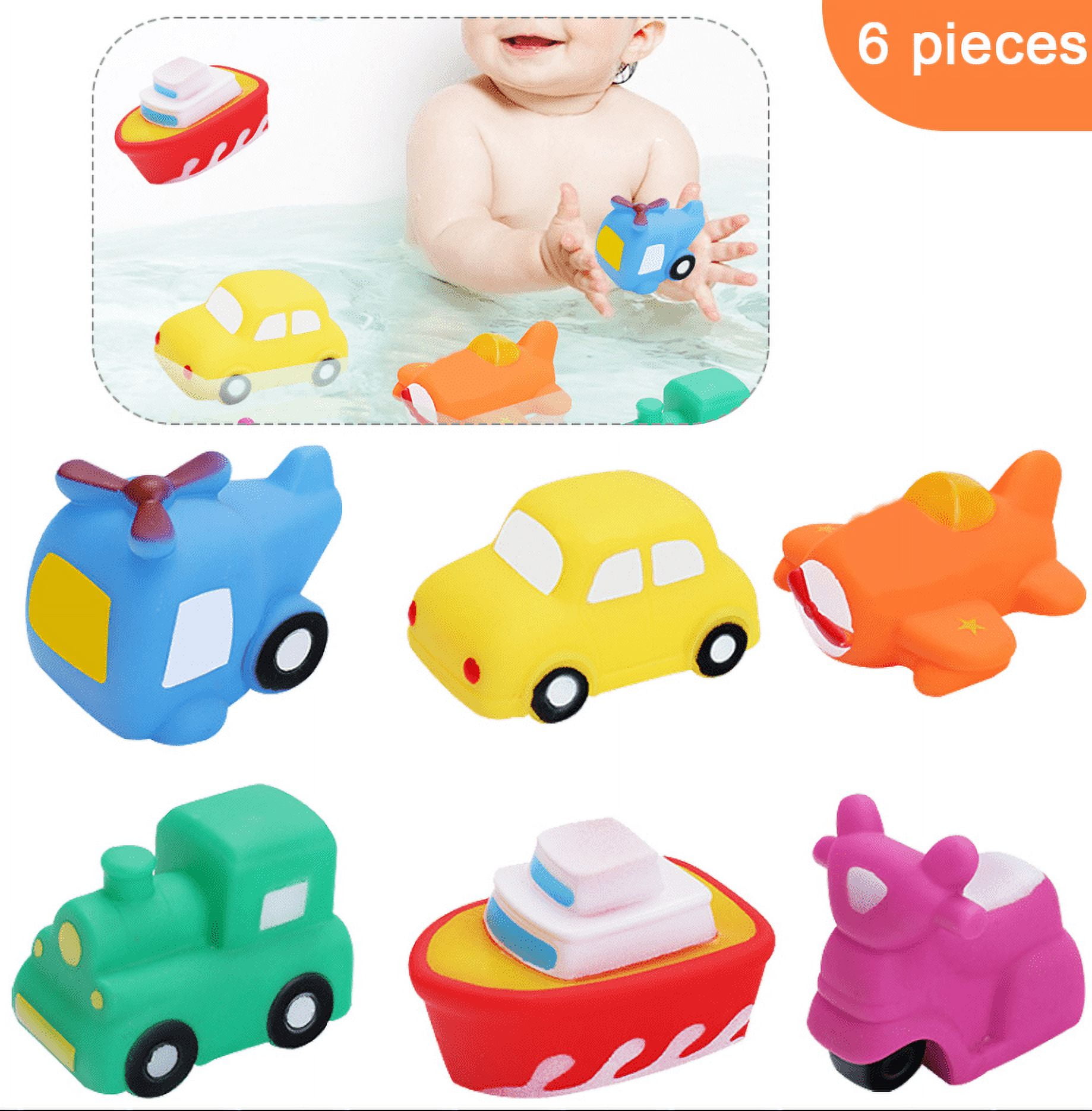 OUSITAID 6 Packs Water Baby Bath Toys Bathtub Squirter Toy, Kids ...