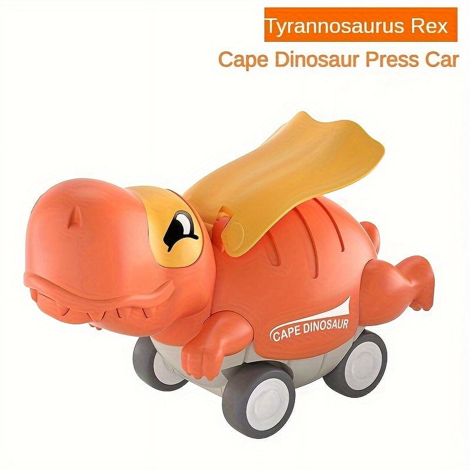 OUSITAID Battery-Free Cape Dinosaurs Press Car Ingenious Inertia Toy ...