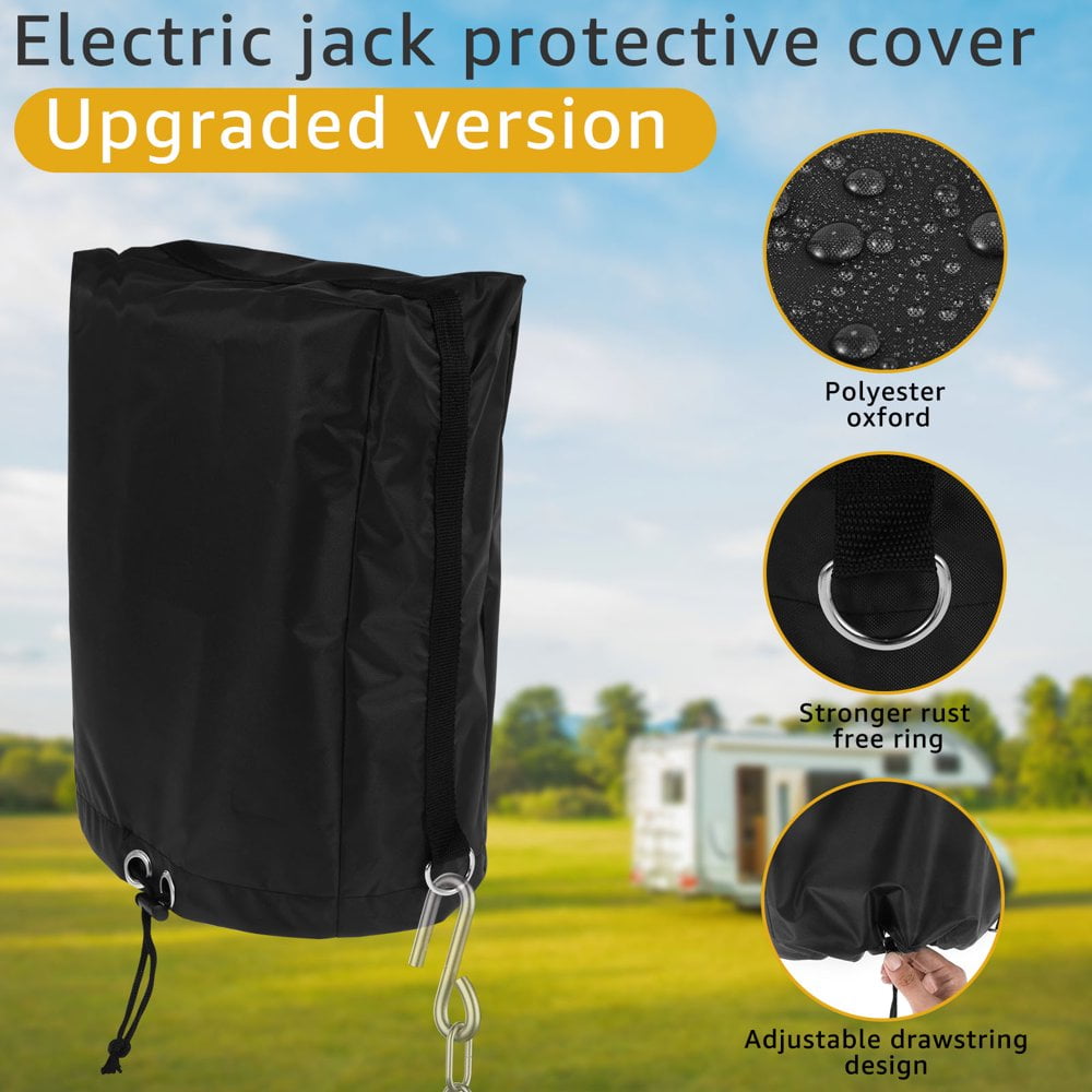 OUSITAID Electric Tongue Jack Cover Heavy Duty Tongue Trailer RV Jack ...