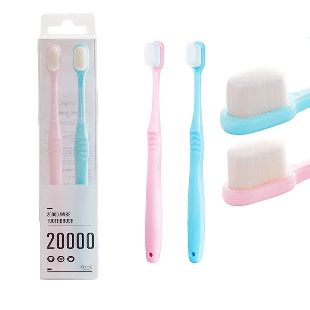 OUSITAID Extra Soft Toothbrush Micro-Nano Manual Toothbrush with 20000 ...