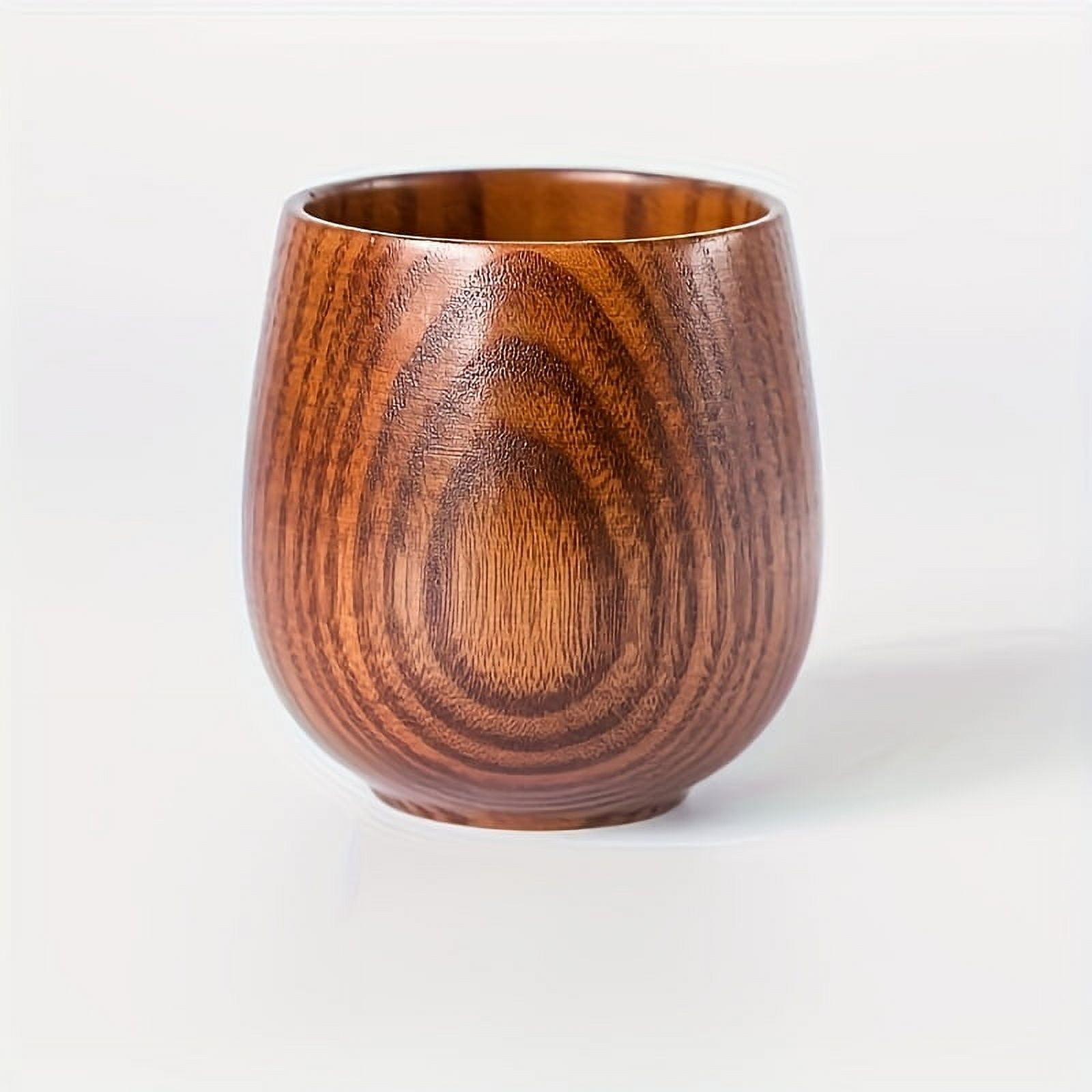 OUSITAID Handmade Wooden Teacup - Multipurpose Reusable Degradable ...
