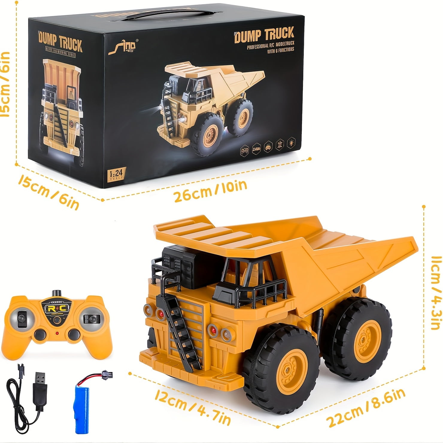 OUSITAID Kids Control Dumper Truck Controlled Dumper Construction Site ...