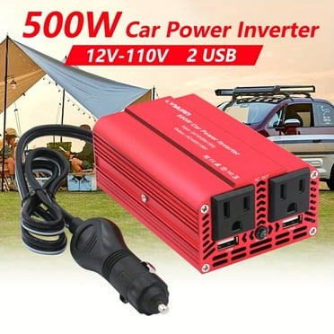 200W Car Power Inverter DC 12V to AC 110V Car Charger Adapter with PD ...