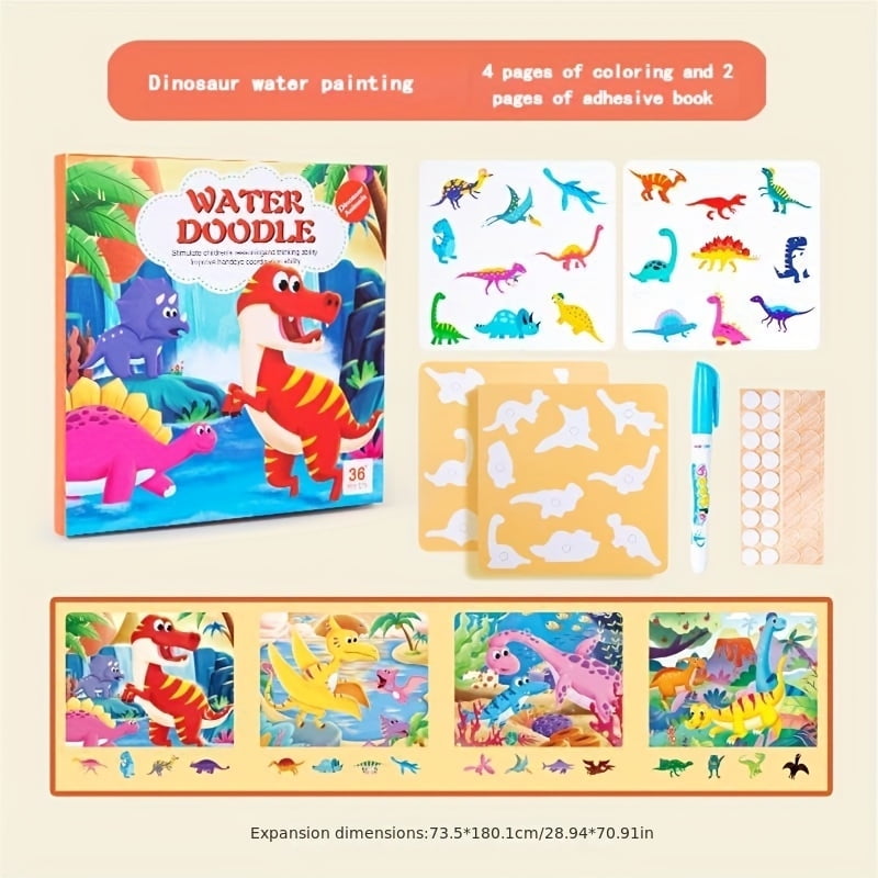 OUSITAID Reusable Water Doodle Drawing Books Set for Kids - Magic ...