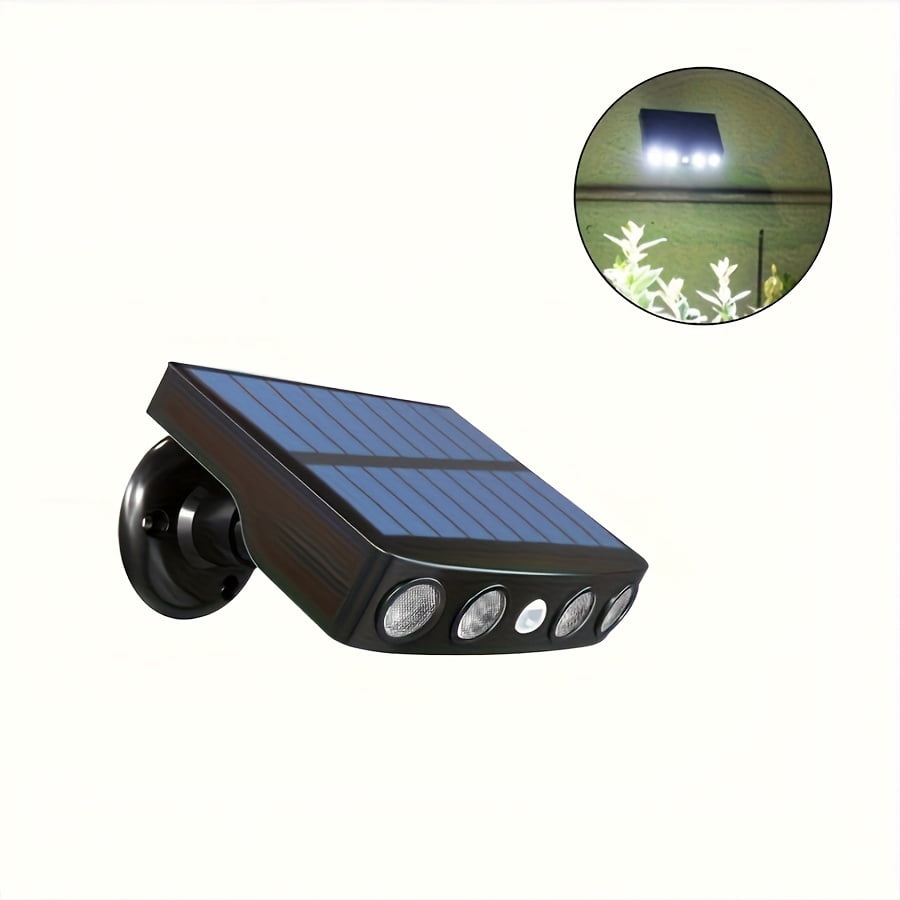 OUSITAID Solar Security 4 LEDs Lights Outdoor Decor Sensor Motion 3 ...