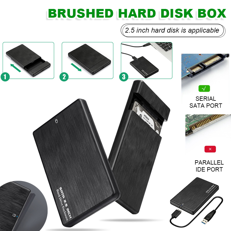 OUSITAID USB 3.0 Enclosure 2.5" Portable External Backup Hard Drive ...