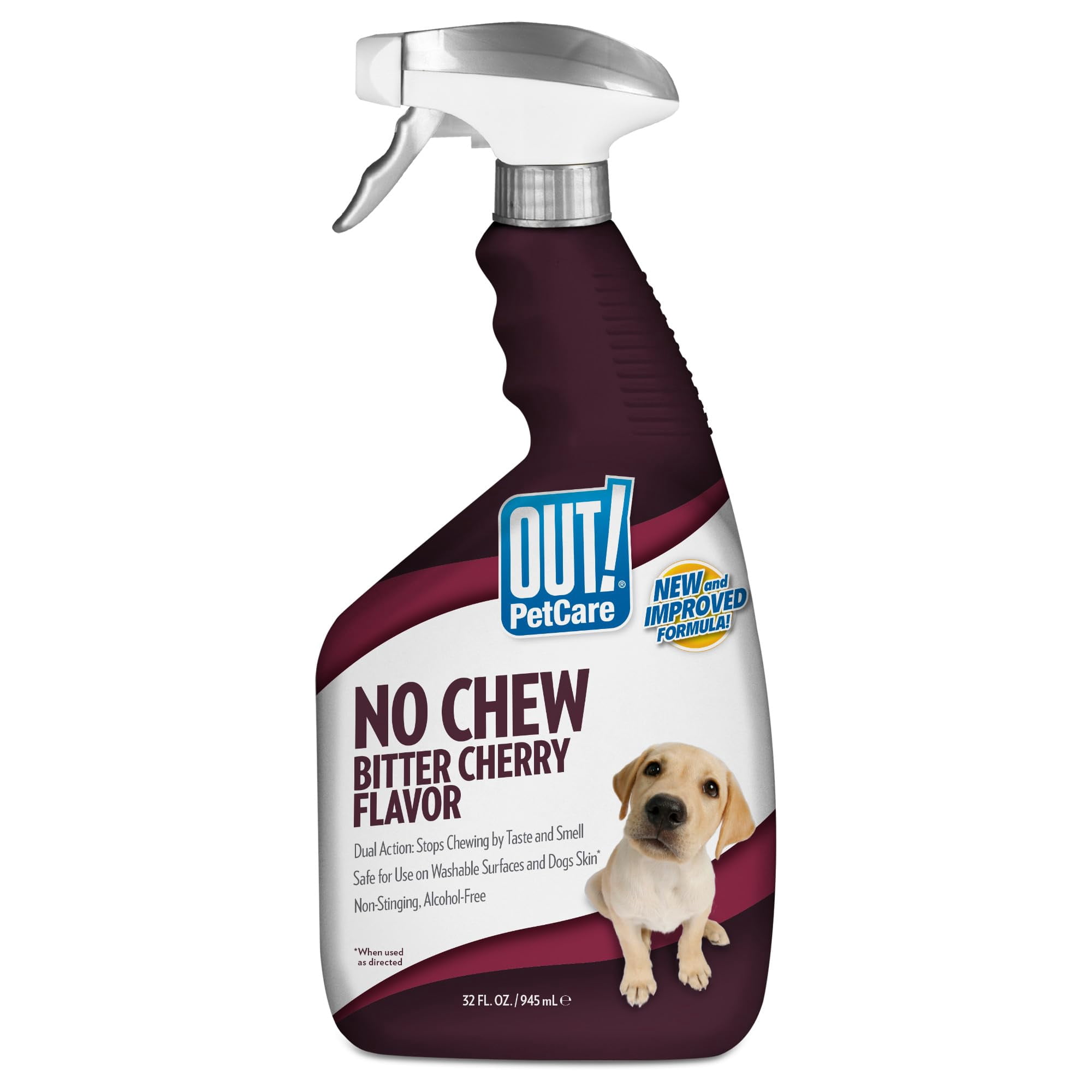 OUT! PetCare No Chew Bitter Cherry ATT1Flavor Deterrent, Puppy Training ...