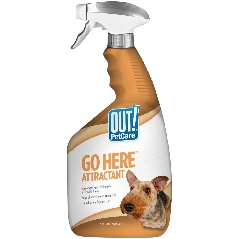 OUT! PetCare Go Here Attractant Dog and Puppy Potty Training Spray ...